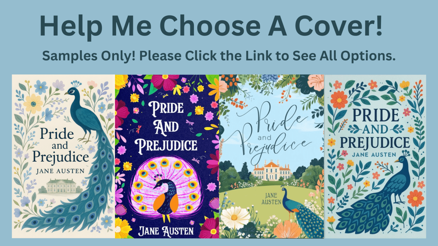 Cover Design Contest and Giveaway! - Jane Austen Variations